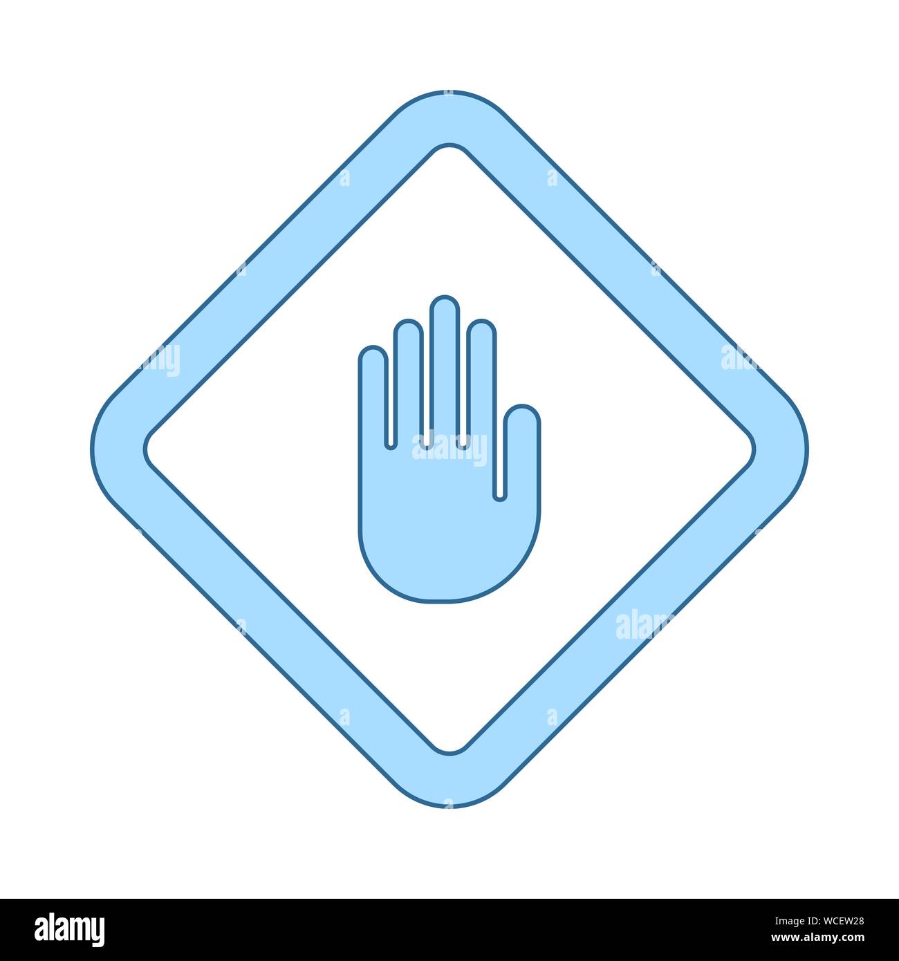 Warning do not fill Stock Vector Images - Alamy