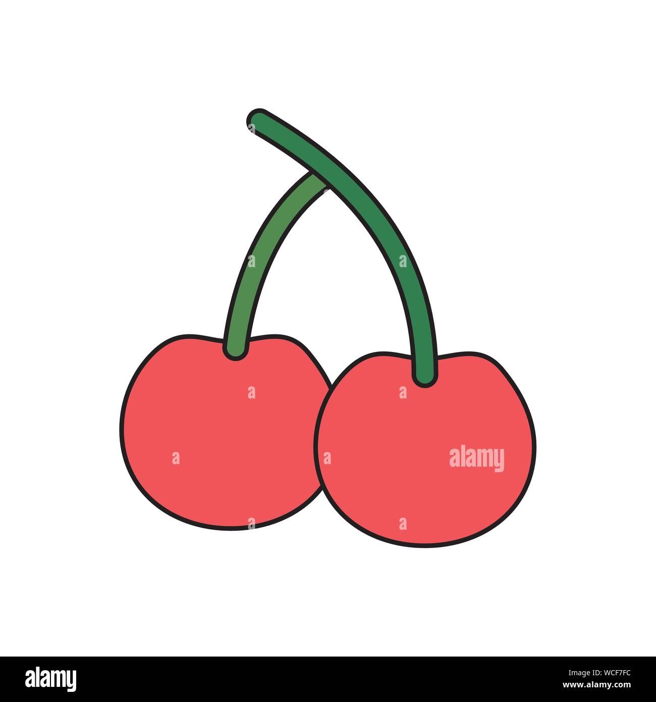 Isolated cherry vector design Stock Vector Image & Art - Alamy