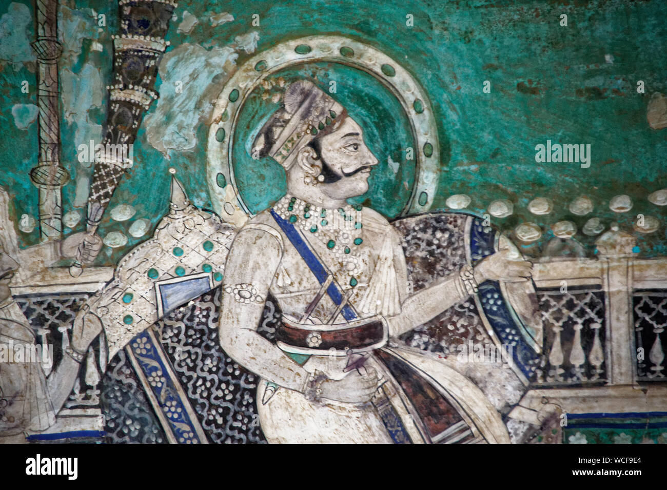 Ancient Wall painting of noble man Stock Photo - Alamy