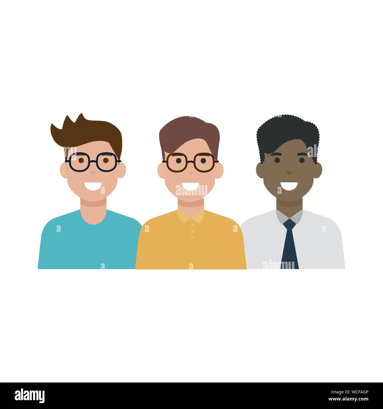 Isolated avatar men vector design Stock Vector Image & Art - Alamy