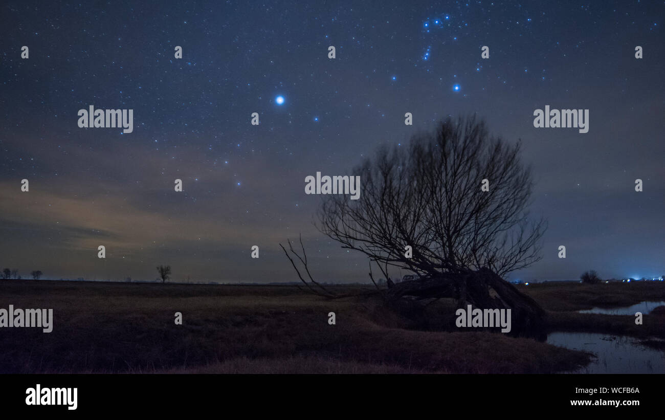 Twilight field hi-res stock photography and images - Alamy