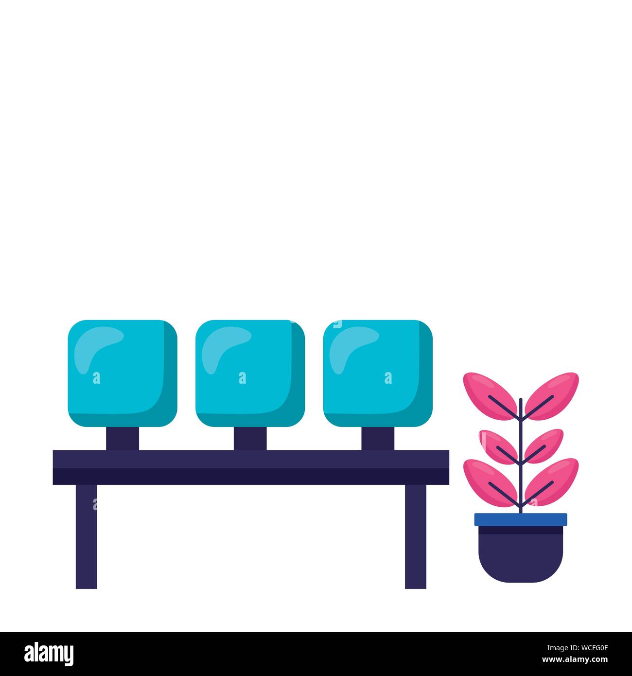 Isolated airport seats vector design Stock Vector Image & Art - Alamy