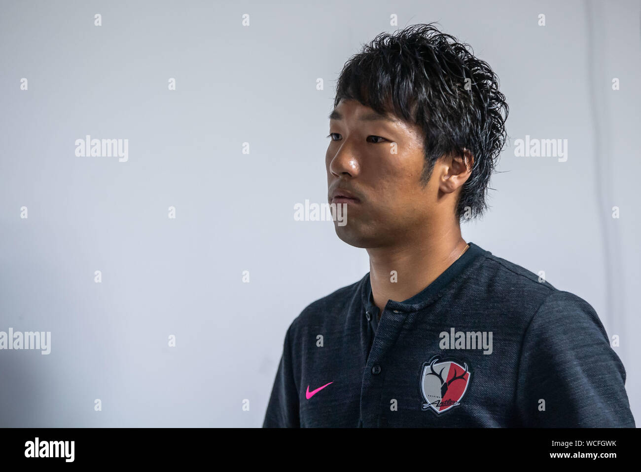 Sho Ito of Japan's Kashima Antlers F.C. attends a press conference ...