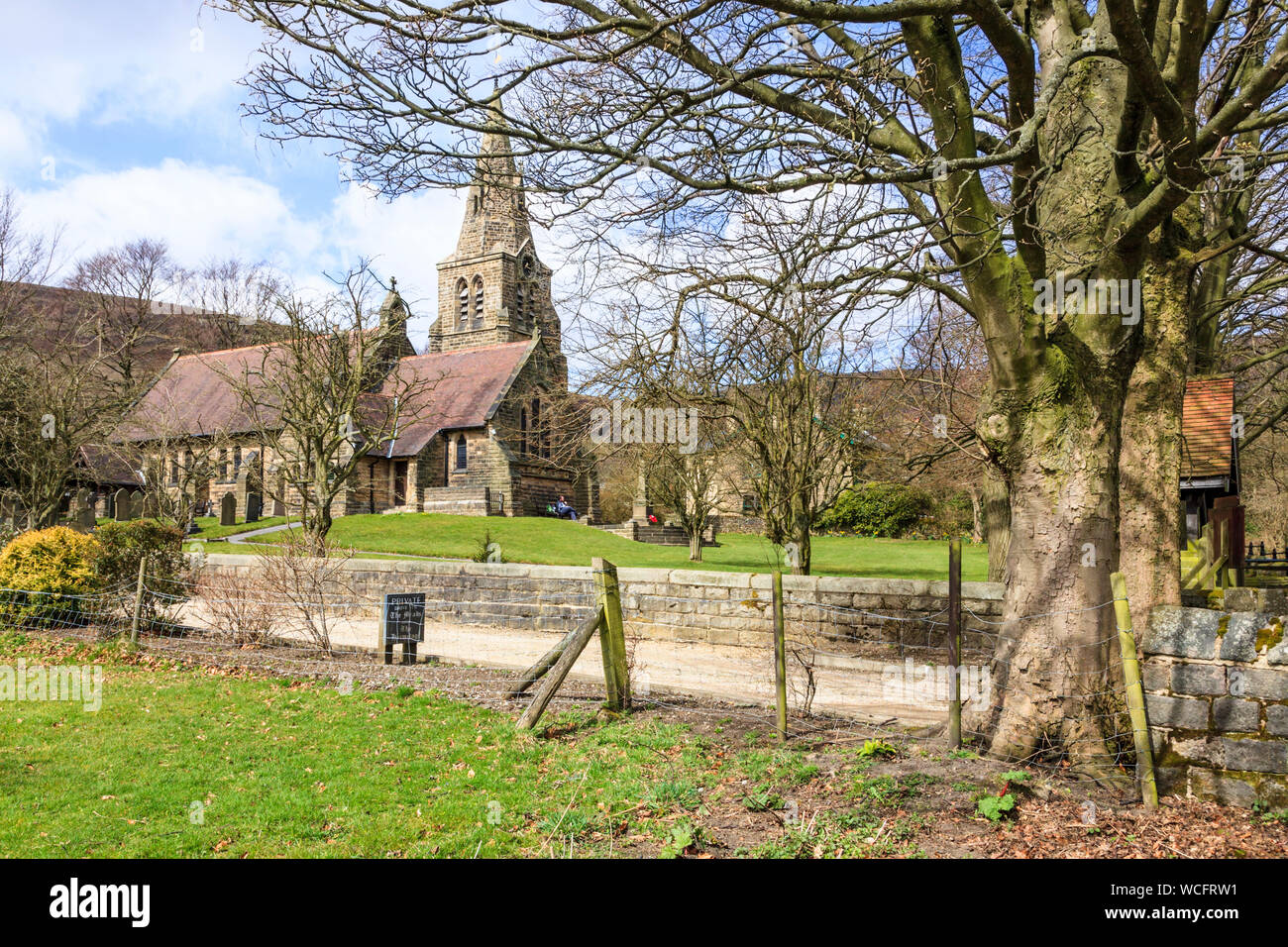 The Holy and Undivided Trinity Church at Edale, Derbyshire, Peak ...