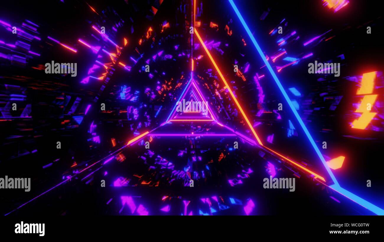 abstract colorful triangle wireframe with abstract background 3d ...