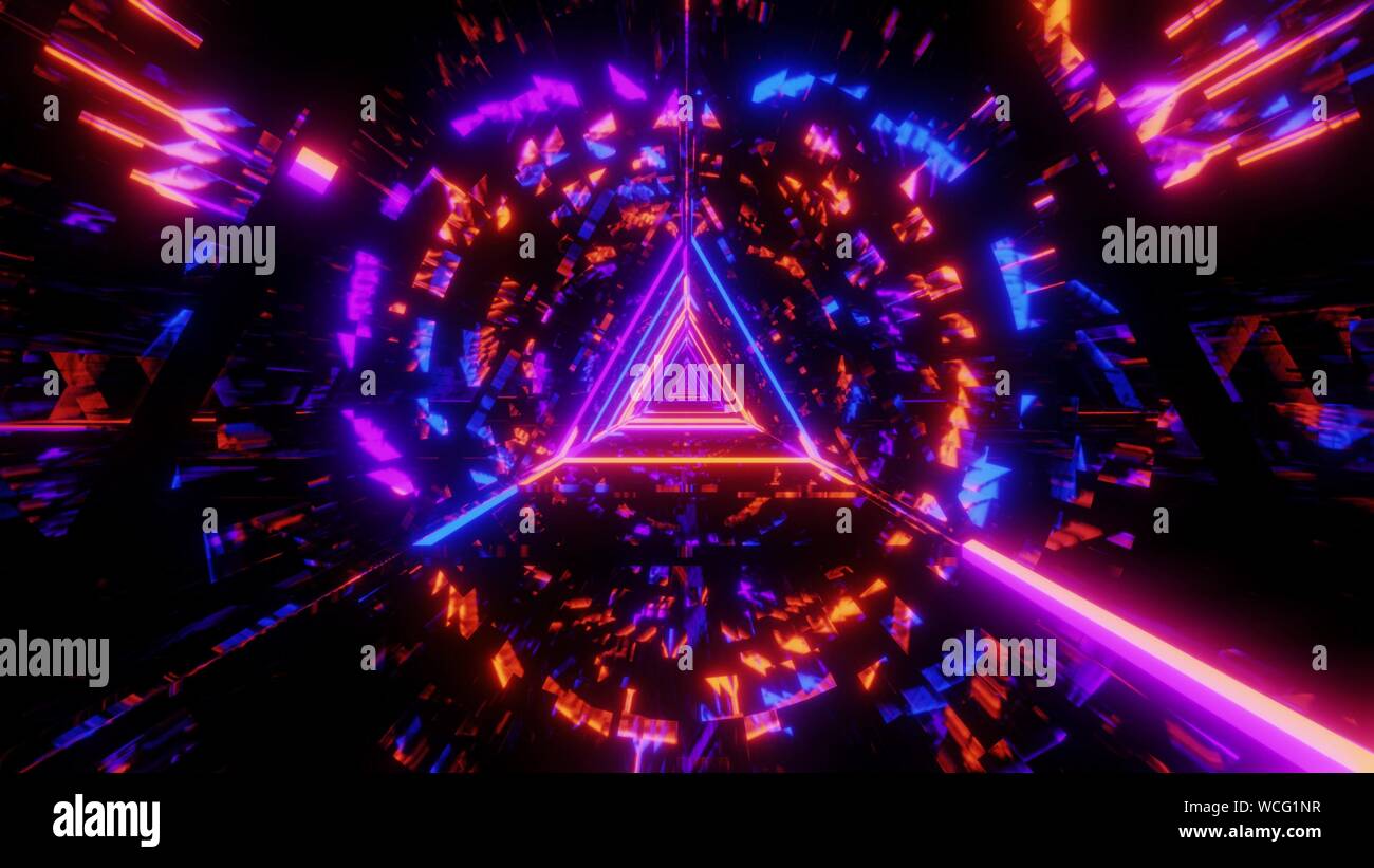 abstract colorful triangle wireframe with abstract background 3d ...