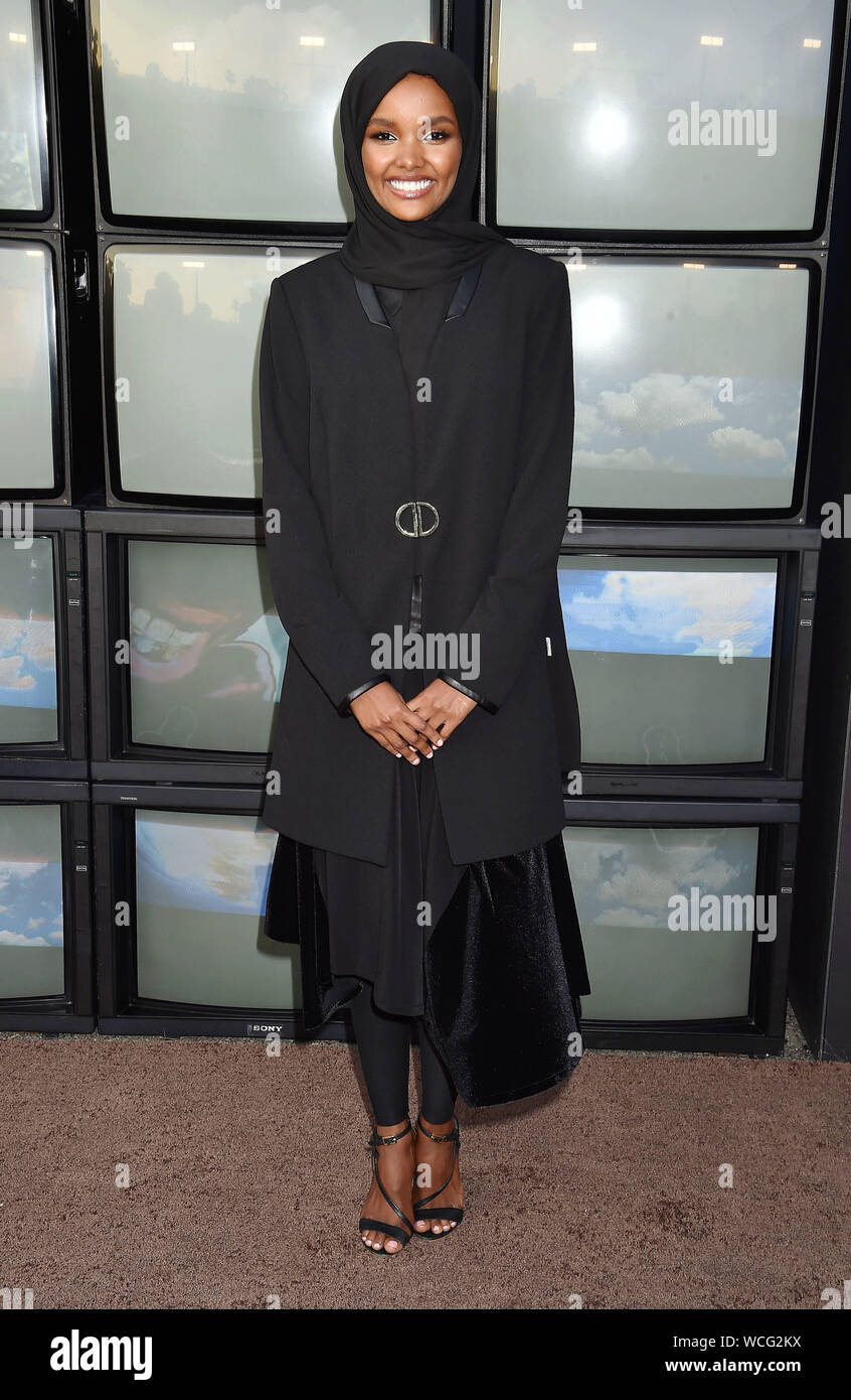 SANTA MONICA, CA - AUGUST 27: Halima Aden attends the Travis Scott ...