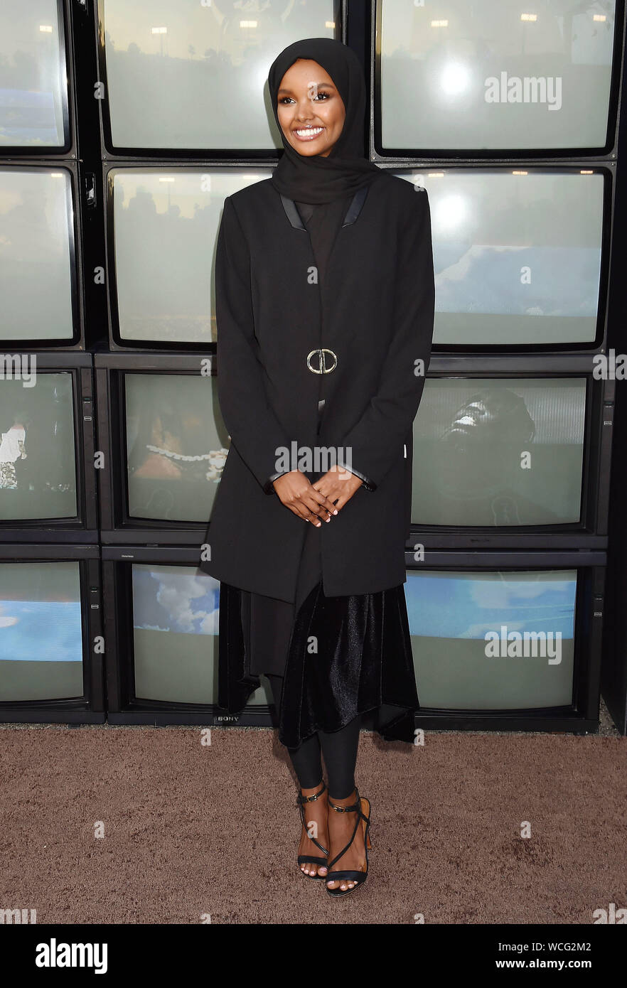 SANTA MONICA, CA - AUGUST 27: Halima Aden attends the Travis Scott ...