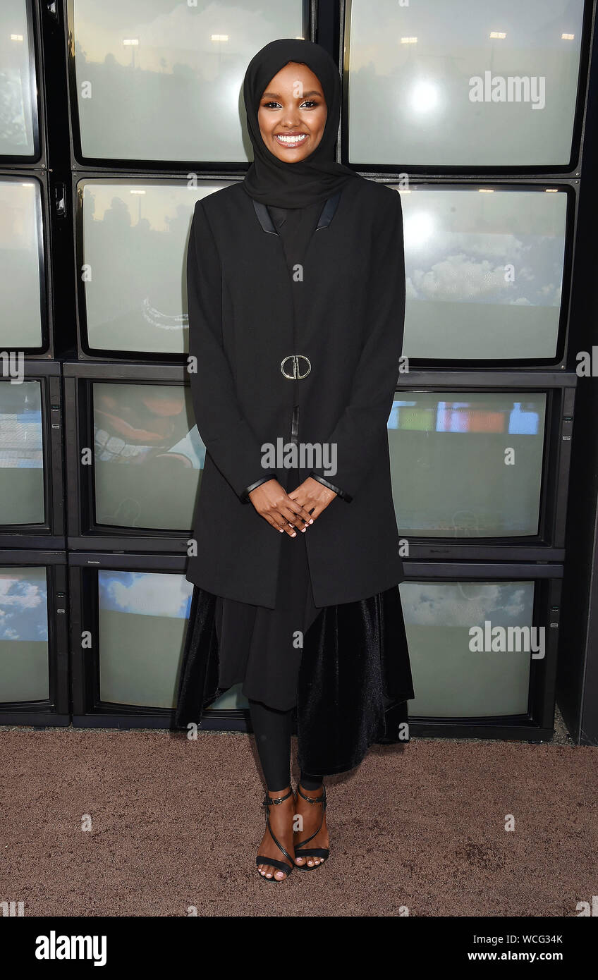 SANTA MONICA, CA - AUGUST 27: Halima Aden attends the Travis Scott ...