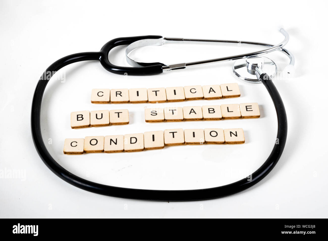 Medical or Healthcare concept with a stehoscope and the message ...