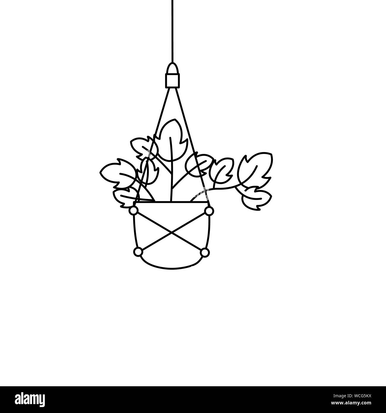 Pot hanging Stock Vector Images - Alamy