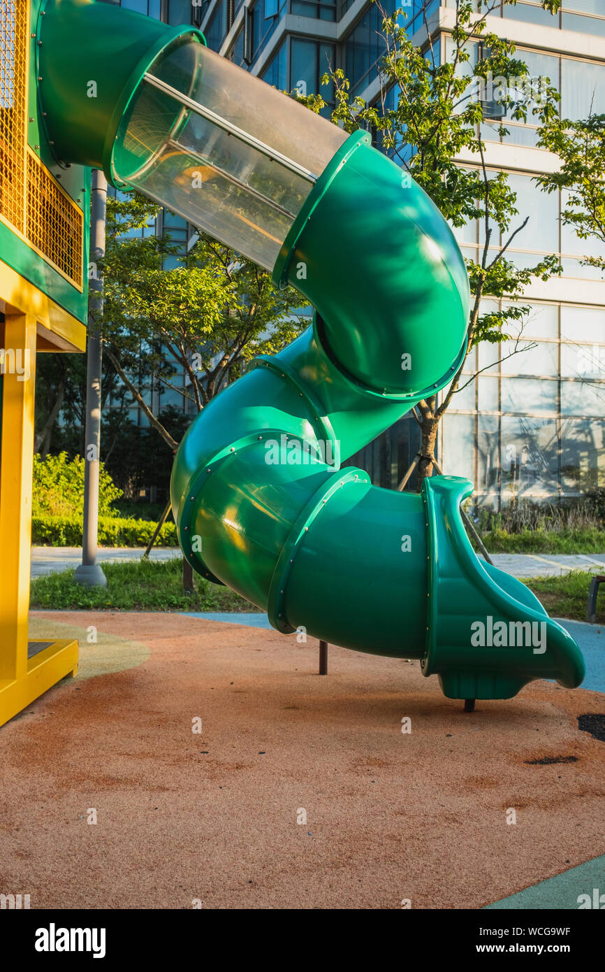 Empty preschool playground hi-res stock photography and images - Alamy