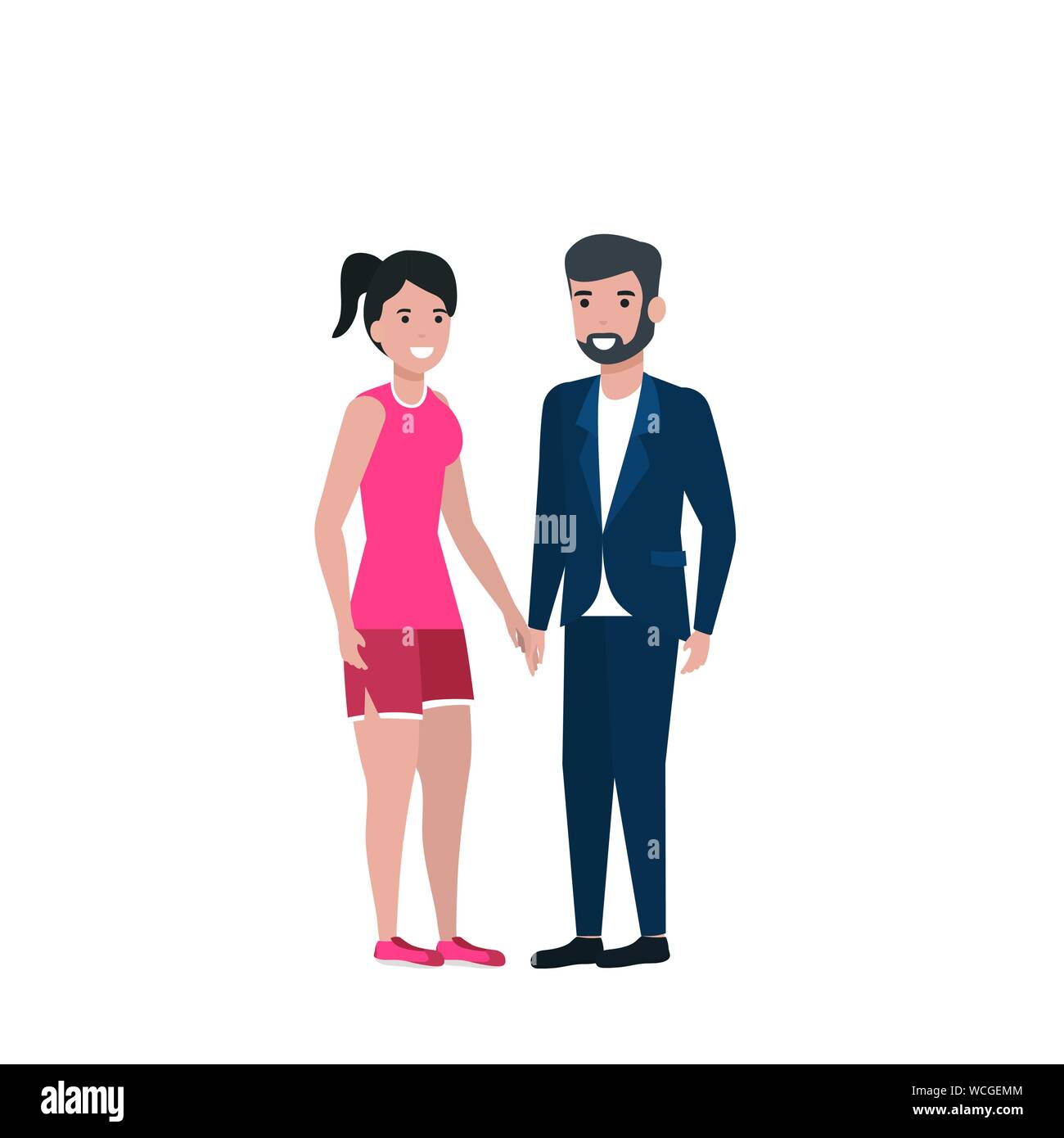 Couple Of Woman And Man Cartoon Design Stock Vector Image Art Alamy Couple Of Woman And Man Cartoon Design Stock Vector Image Art Alamy