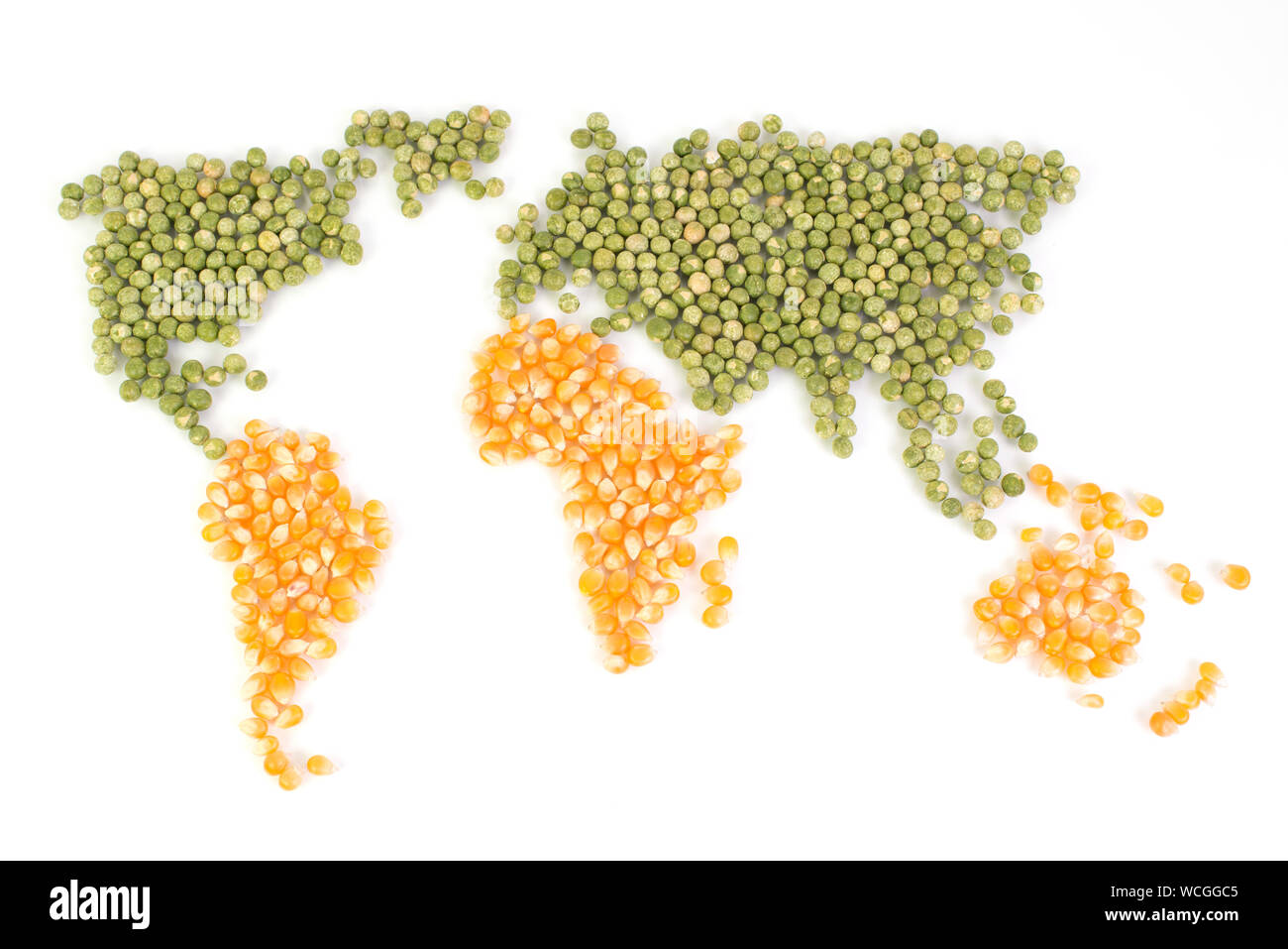 Food shape map hi-res stock photography and images - Alamy