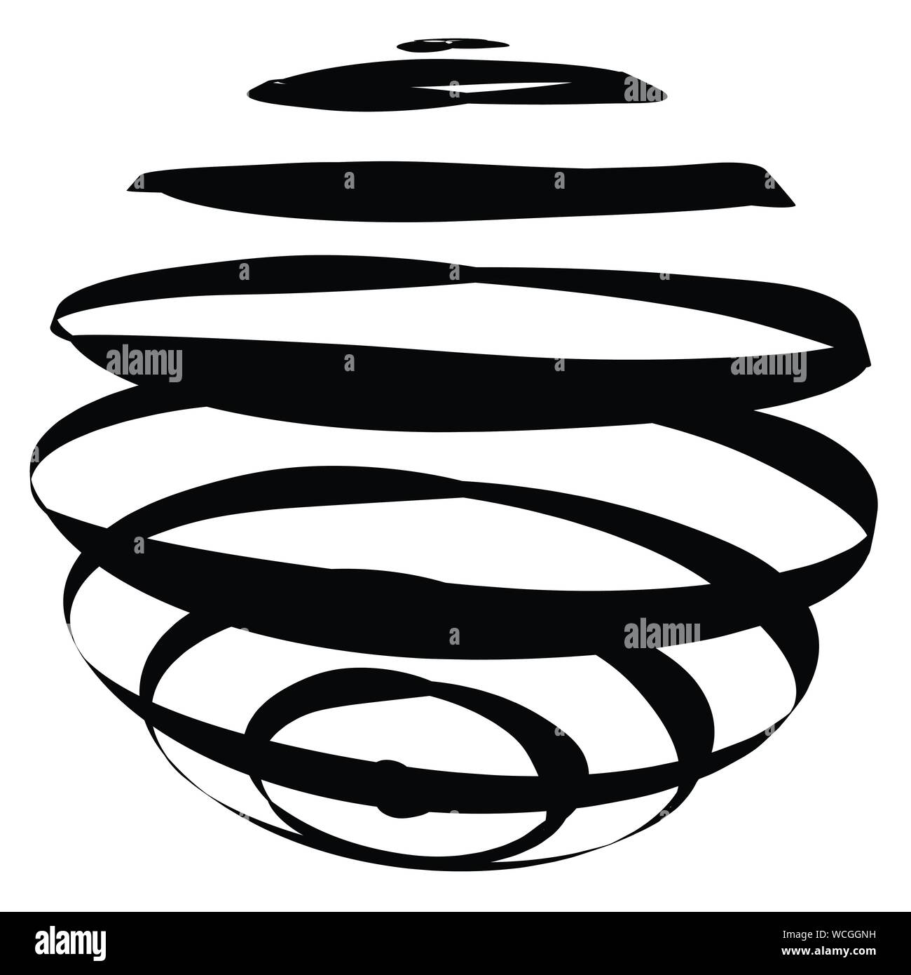 Sphere, 3d circle shape. Abstract ball, globe, orb design. Spherical ...