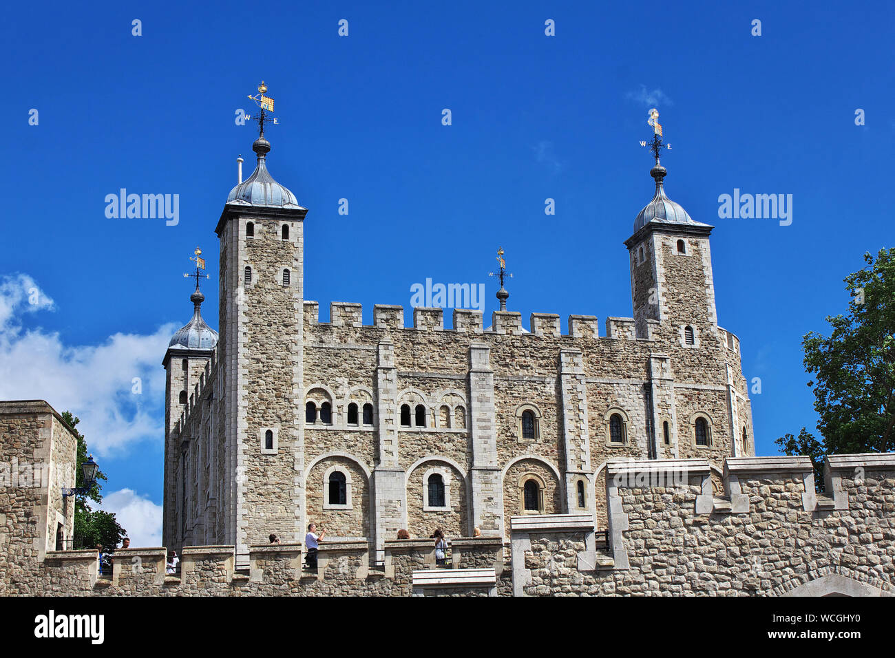 Tower castle in London city, England Stock Photo - Alamy