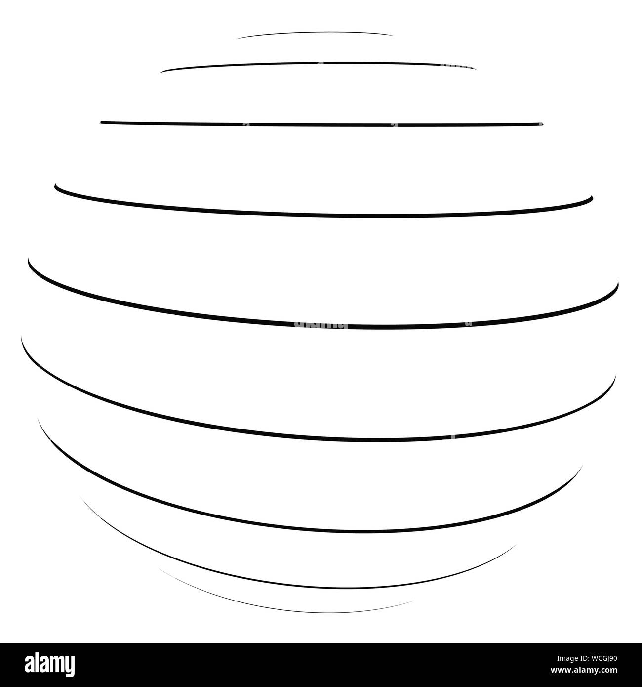 Sphere, 3d circle shape. Abstract ball, globe, orb design. Spherical ...