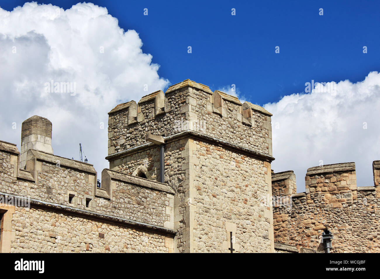 Tower castle in London city, England Stock Photo - Alamy