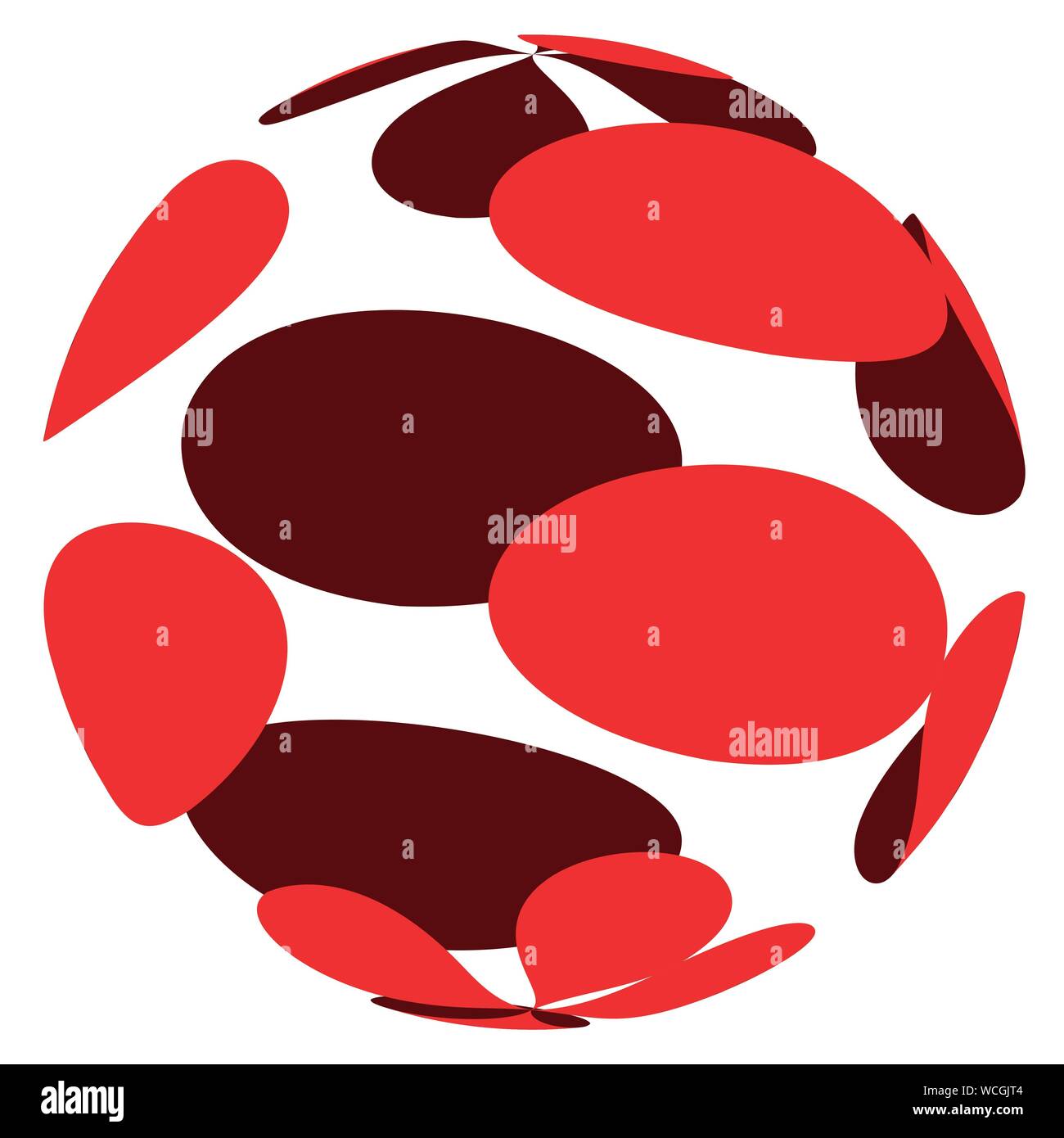 Sphere, 3d circle shape. Abstract ball, globe, orb design. Spherical ...