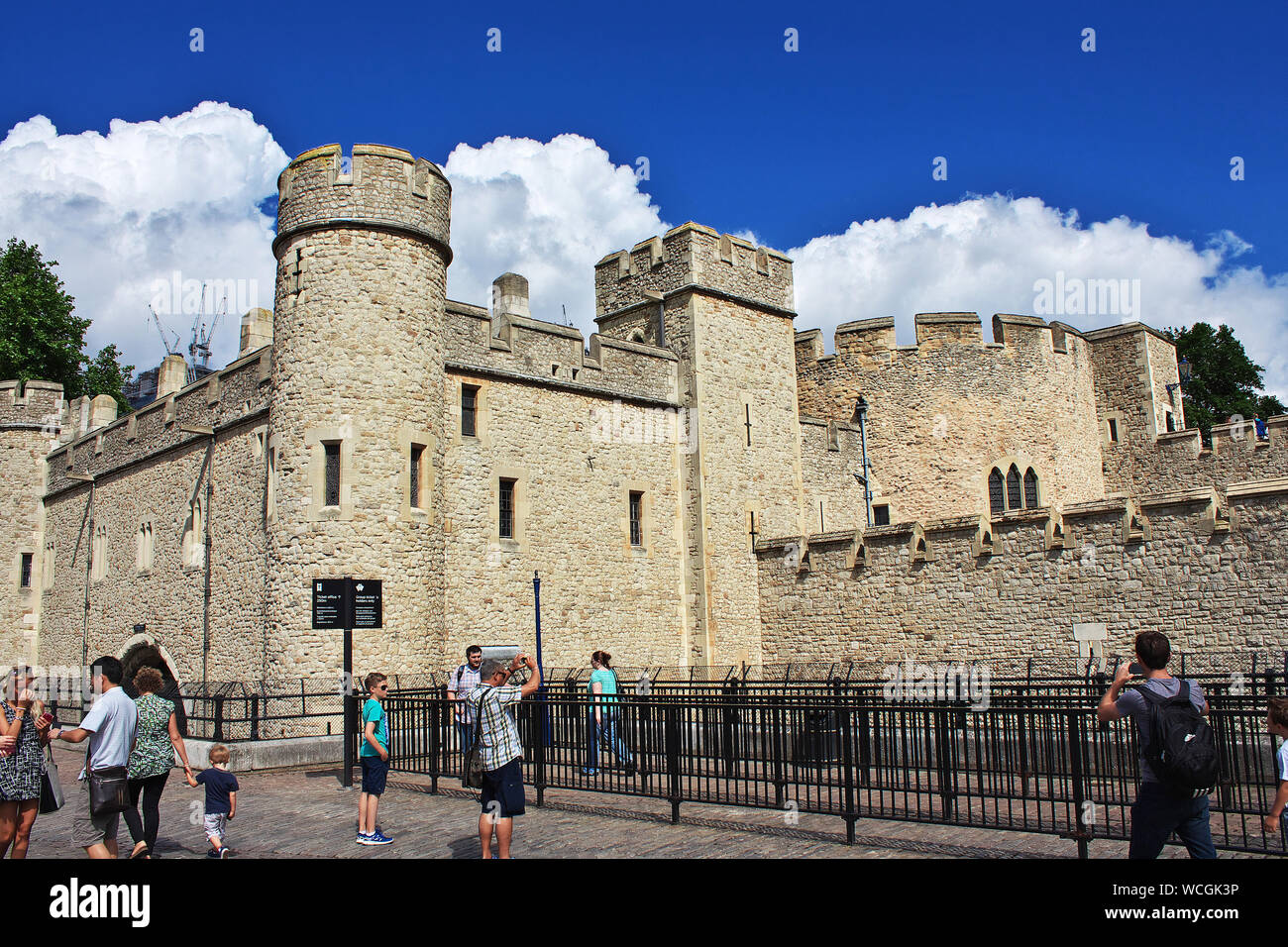 Tower castle in London city, England Stock Photo - Alamy