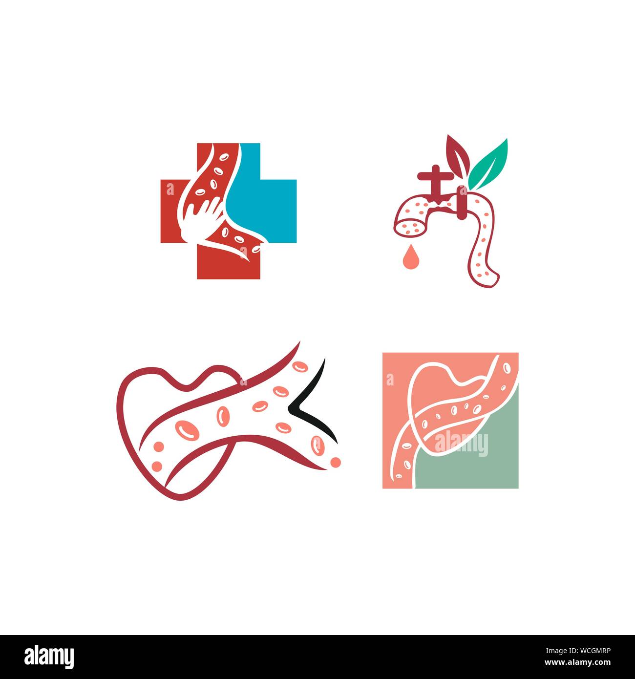 Cholesterol in artery health risk vector design Illustration Stock ...