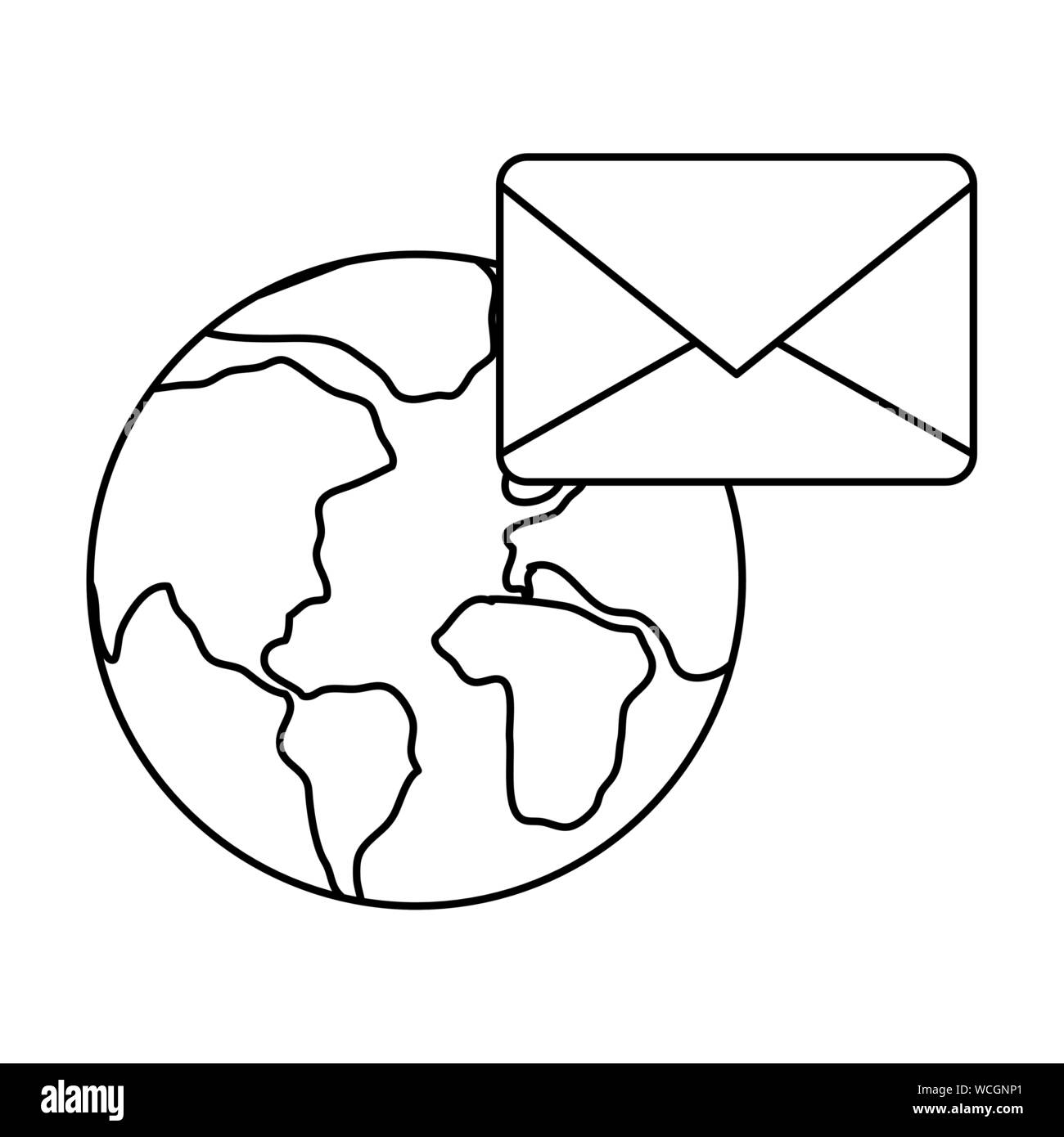 Envelope message vector design Stock Vector Image & Art - Alamy