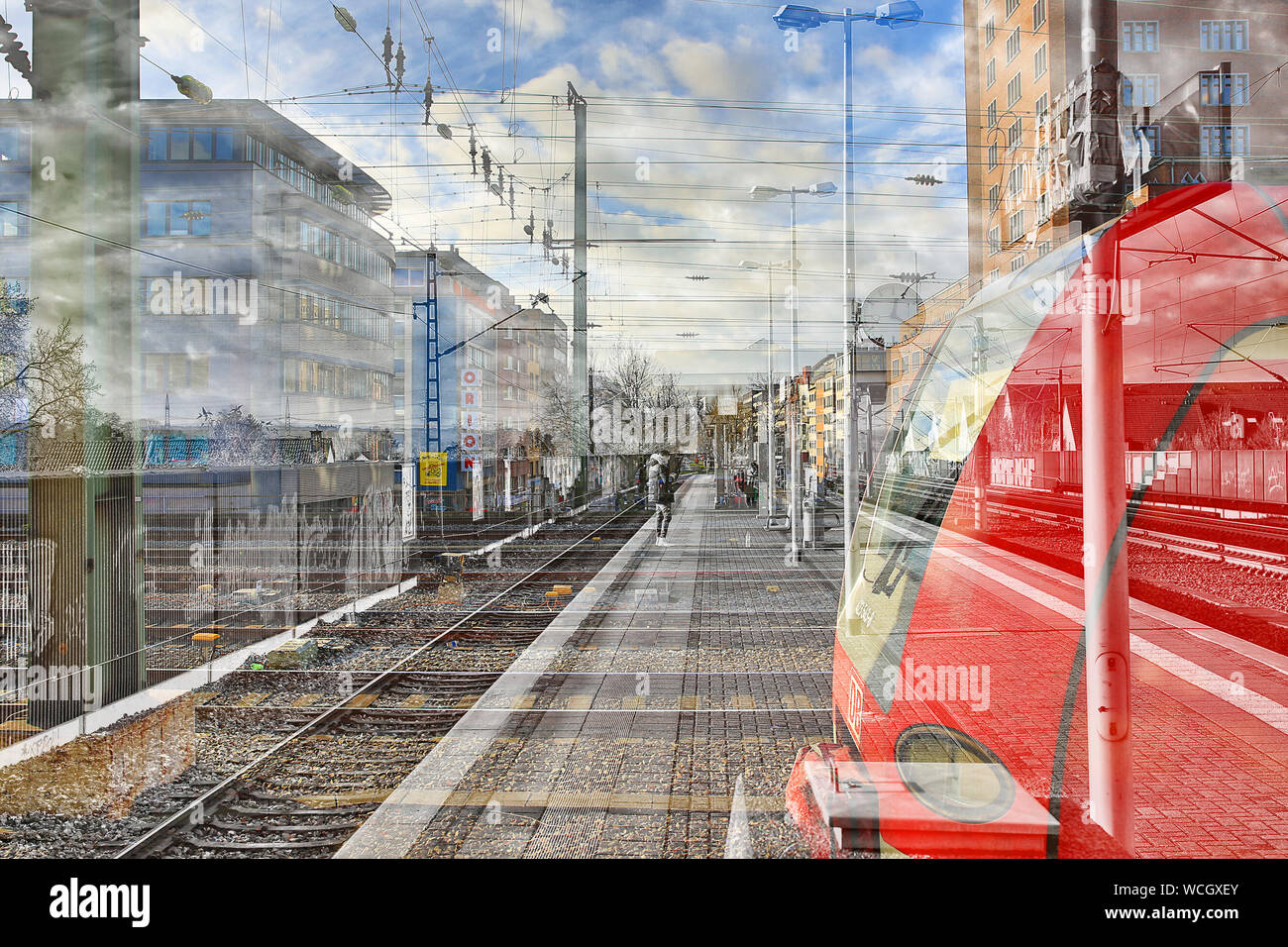 Multiple rail tracks hi-res stock photography and images - Alamy