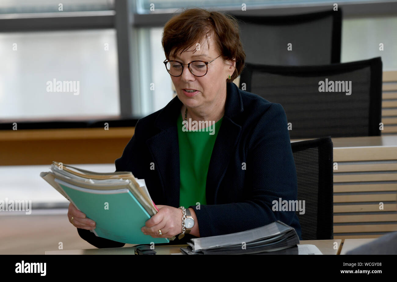 Kiel, Germany. 28th Aug, 2019. Sabine Sütterlin-Waack (CDU), Minister ...