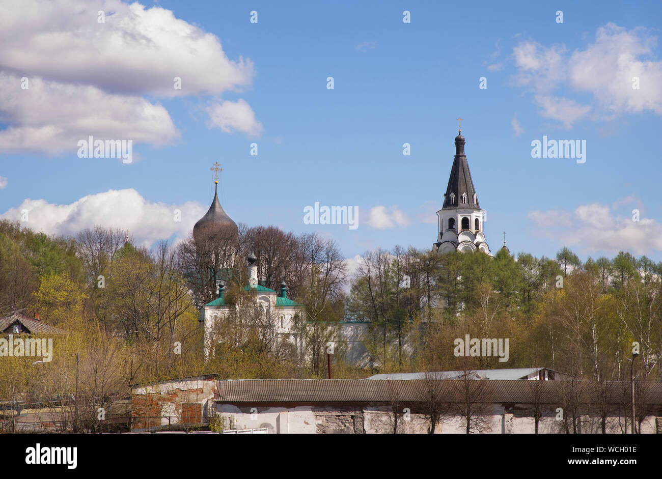Holy Dormition convent (Alexandrov kremlin) in Alexandrov town. Russia ...