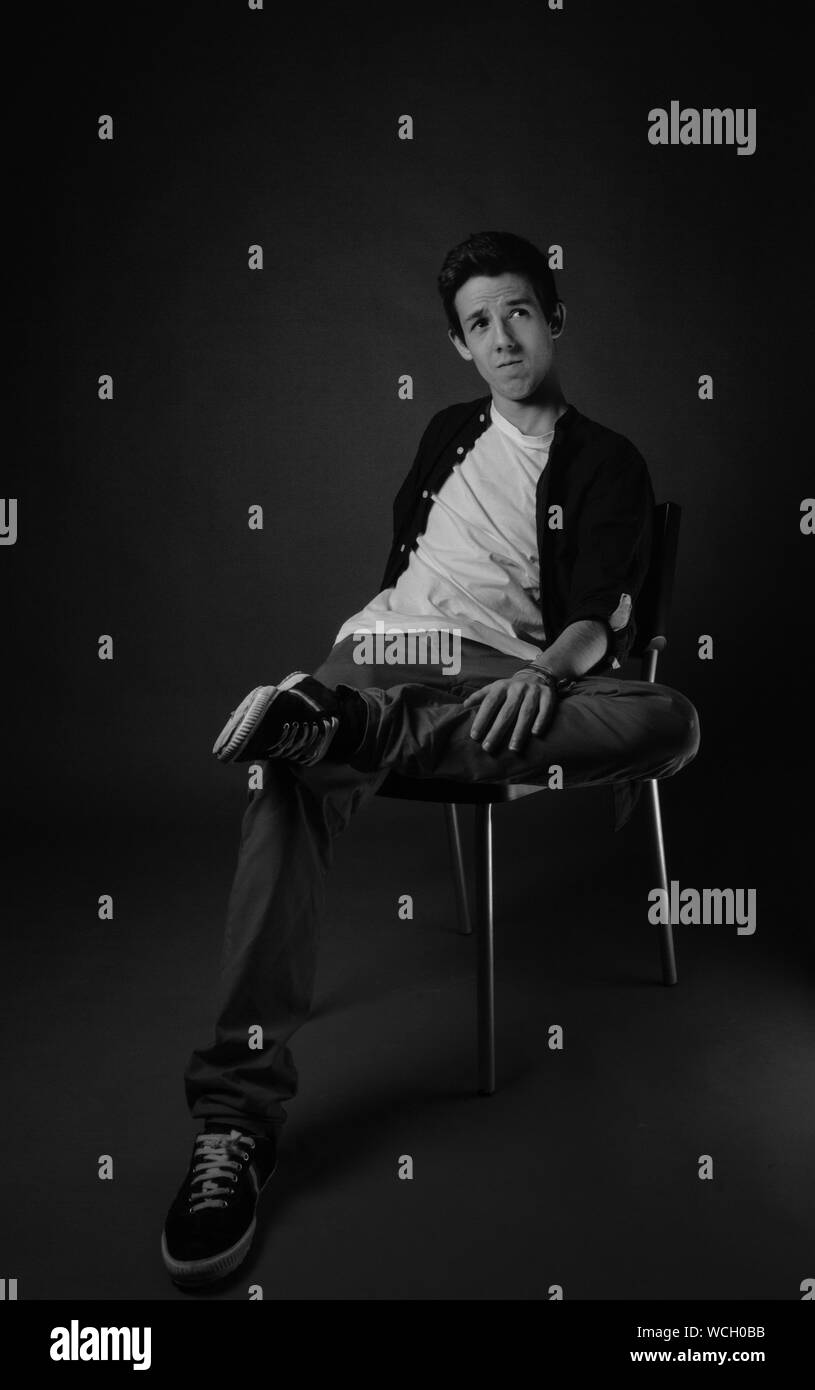 Model Sitting On Chair High Resolution Stock Photography and Images - Alamy