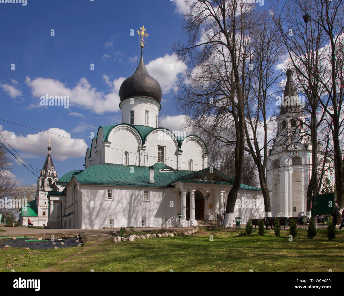 Trinity cathedral and Crucifixion church - bell tower at Holy Dormition ...