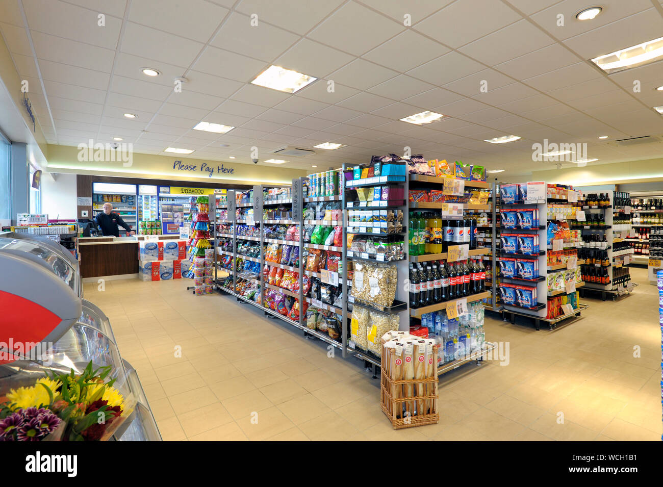 Convenience store interior Stock Photo - Alamy