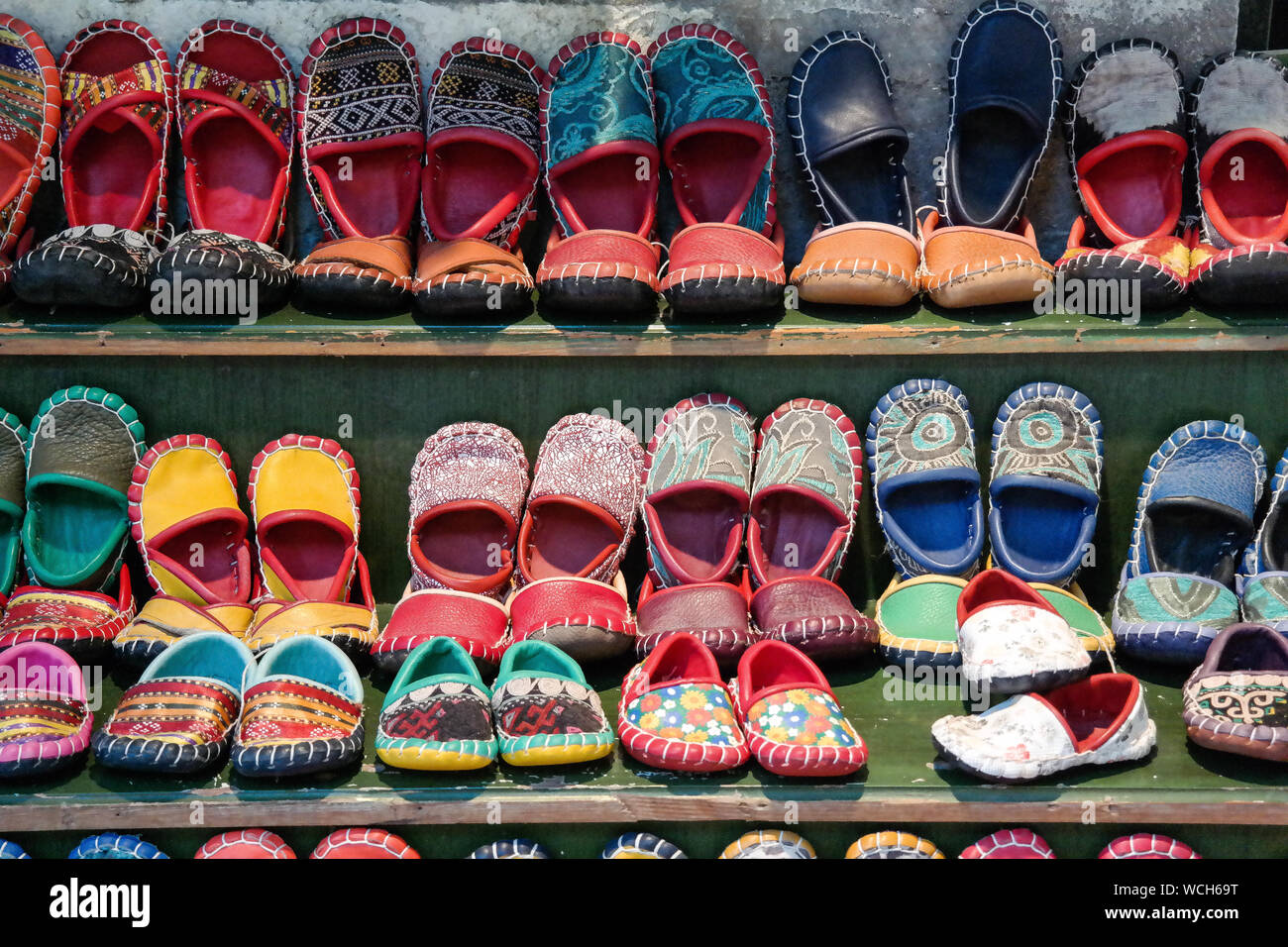 Indian, Turkish traditional slippers Stock Photo - Alamy