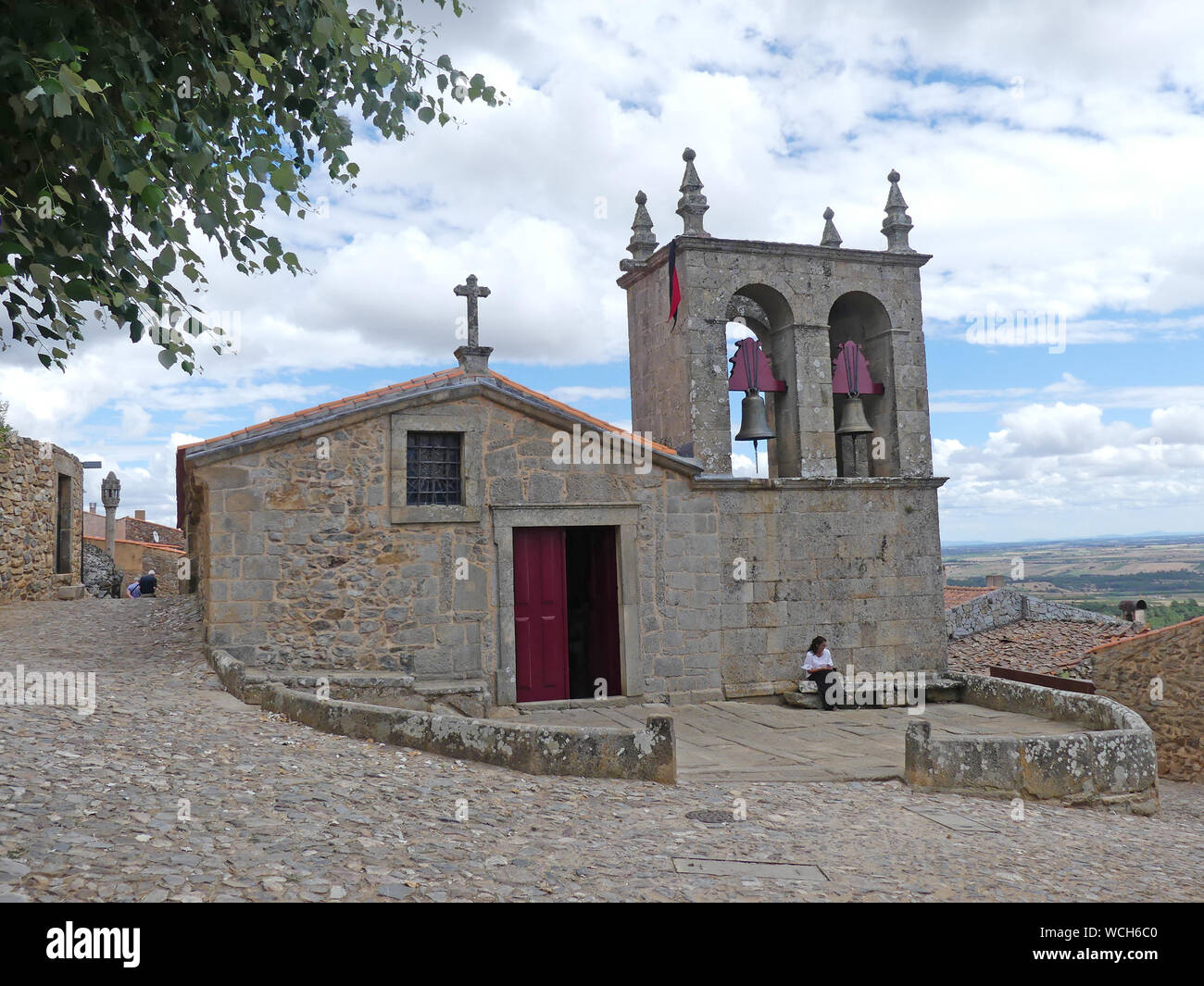 CASTELO RODRIGO, Portugal. Hilltop village with Mother Church of Our ...