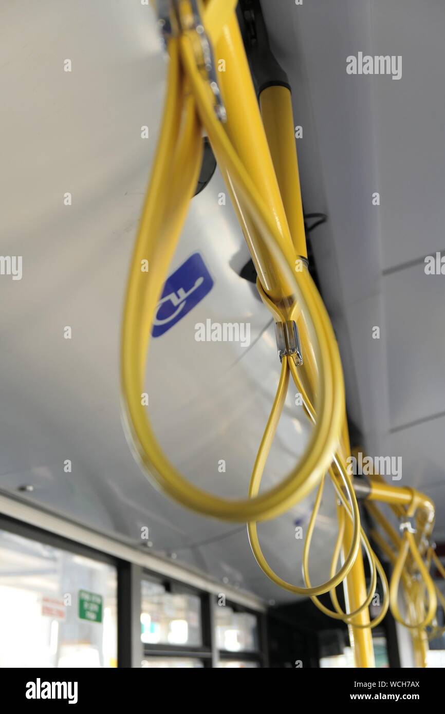 Transport bus handles hi-res stock photography and images - Alamy