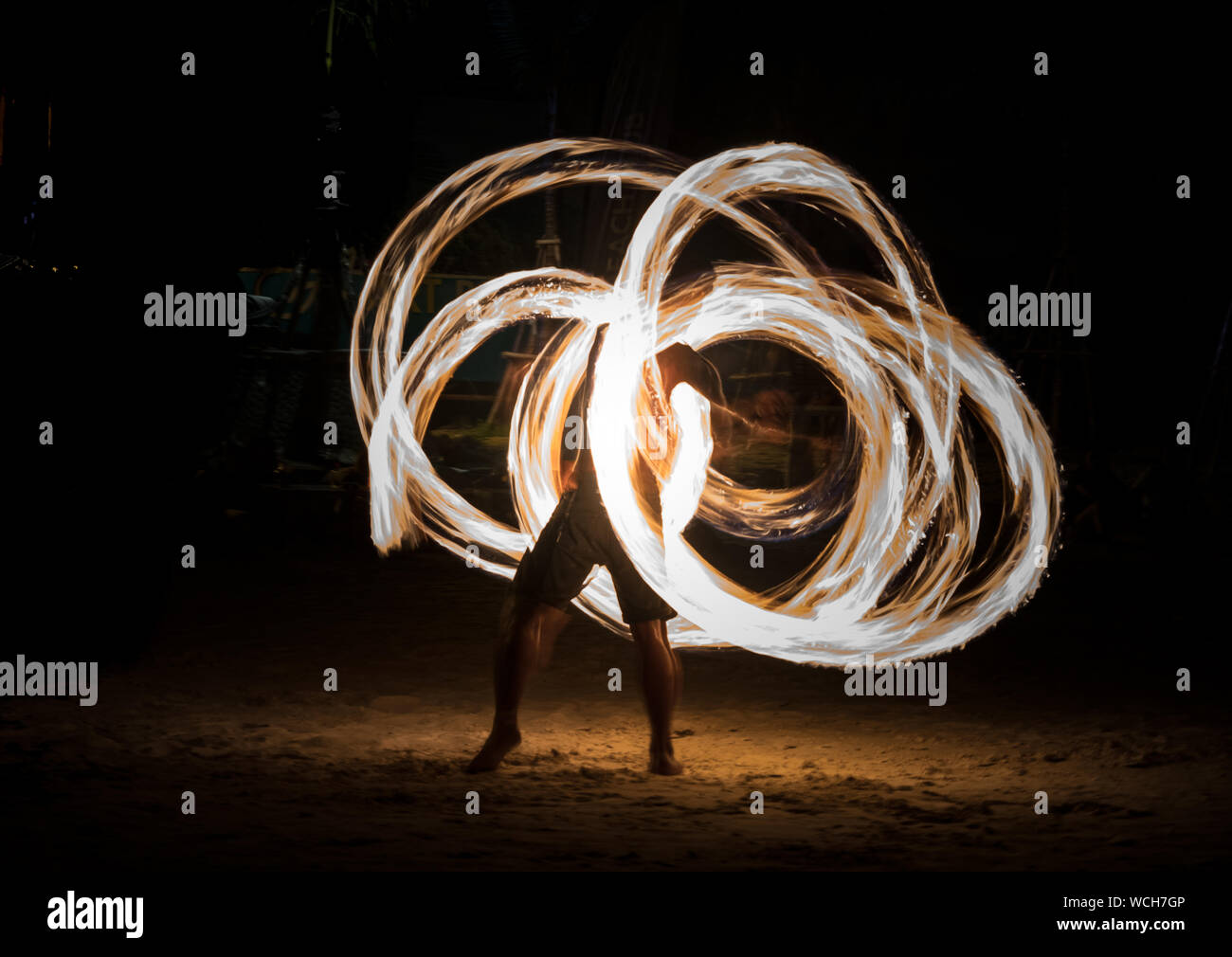 Fire dancer performing hi-res stock photography and images - Alamy