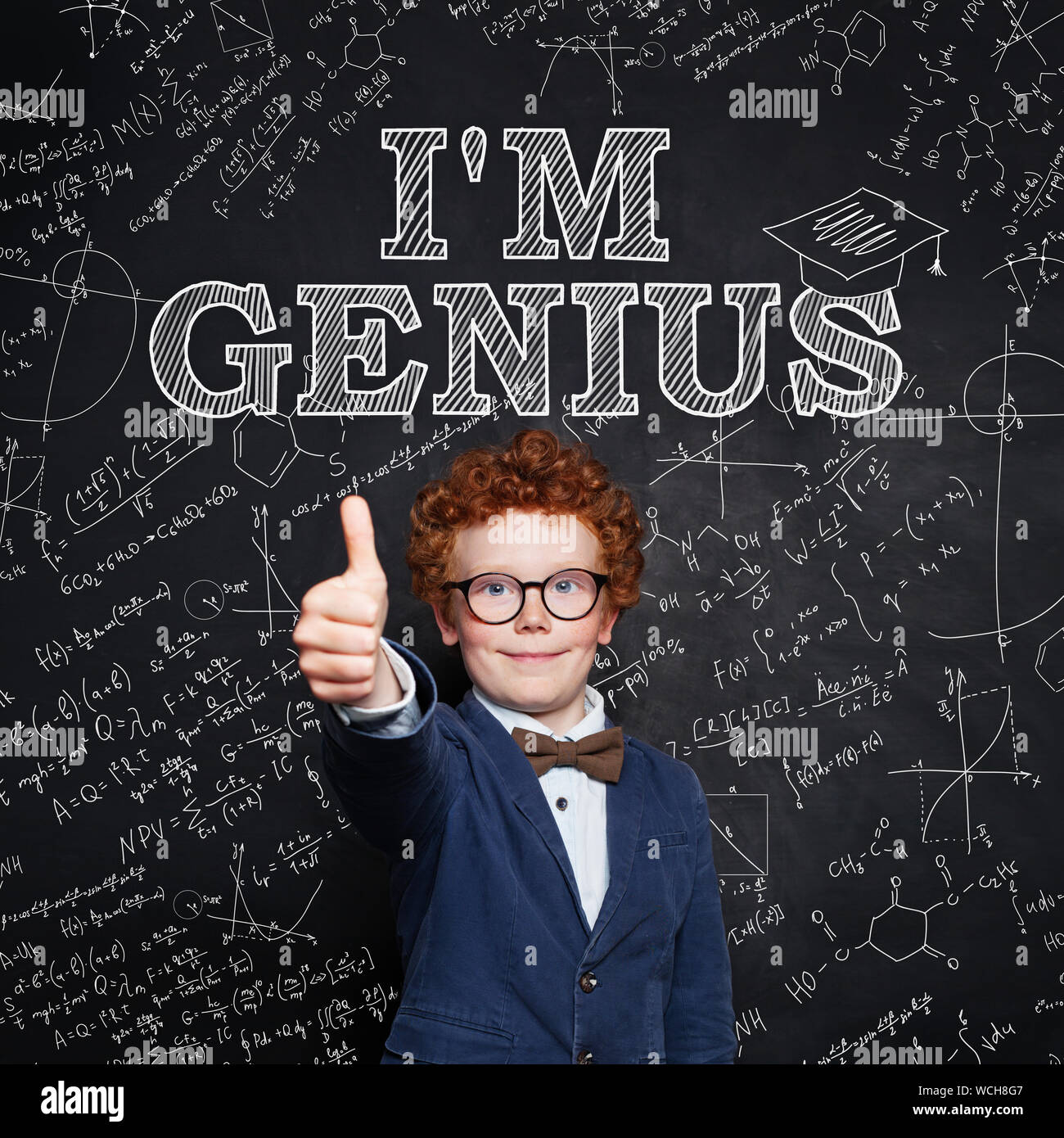 Child in glasses hi-res stock photography and images - Alamy