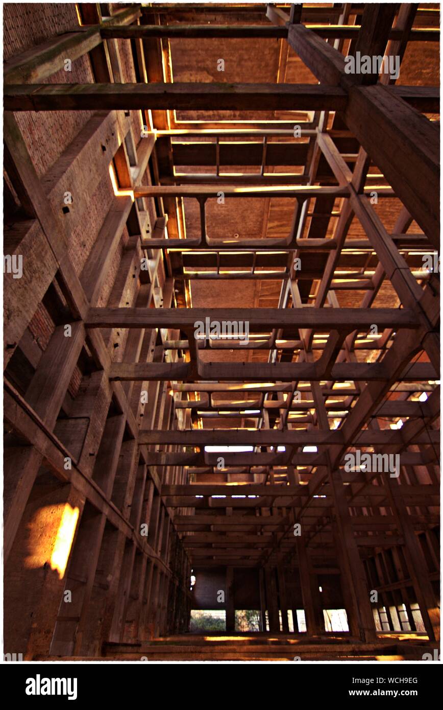 Abandoned industrial building Cut Out Stock Images & Pictures - Alamy