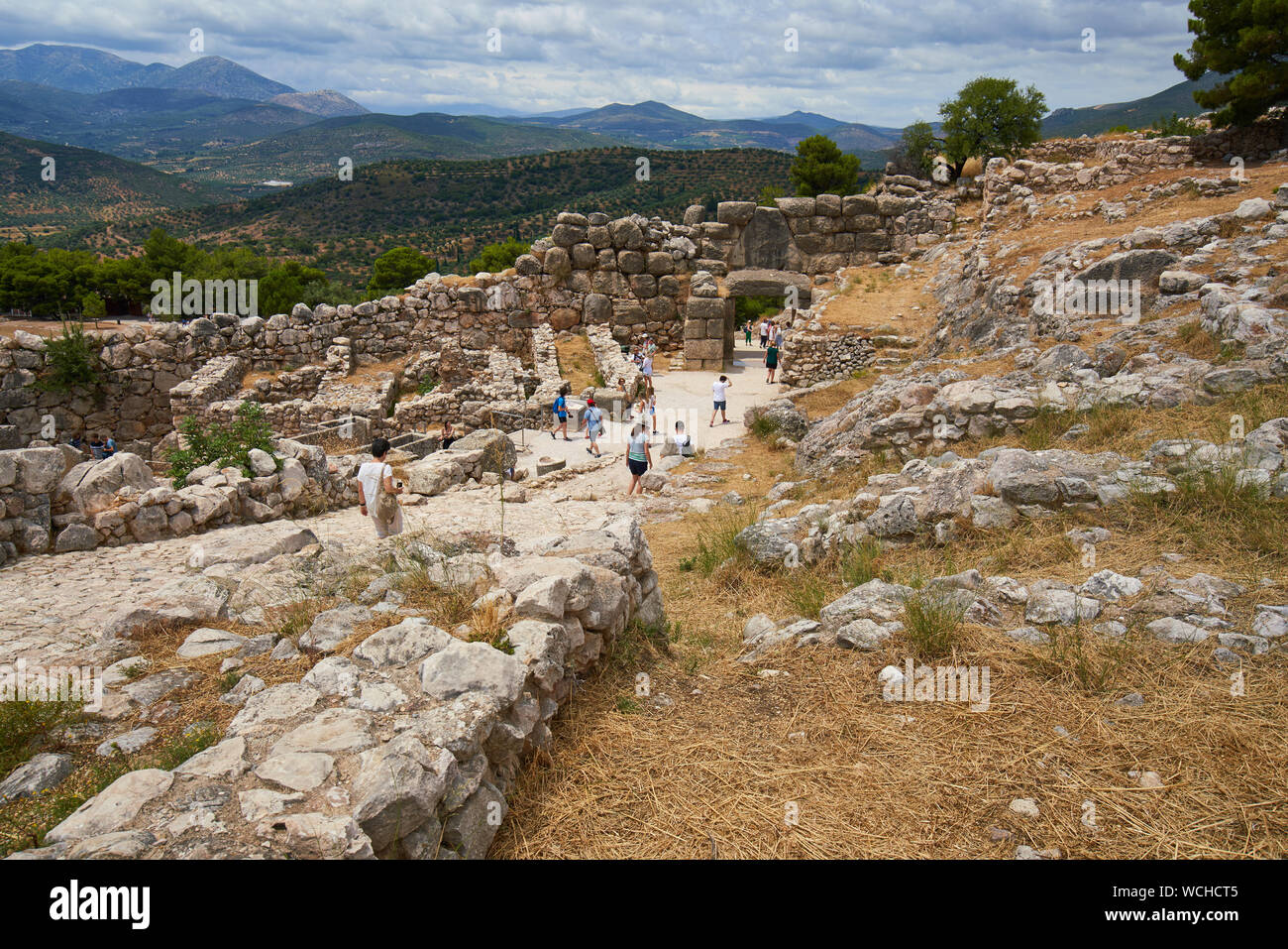 Bronze age citadel of Mycenae in Greece Stock Photo - Alamy