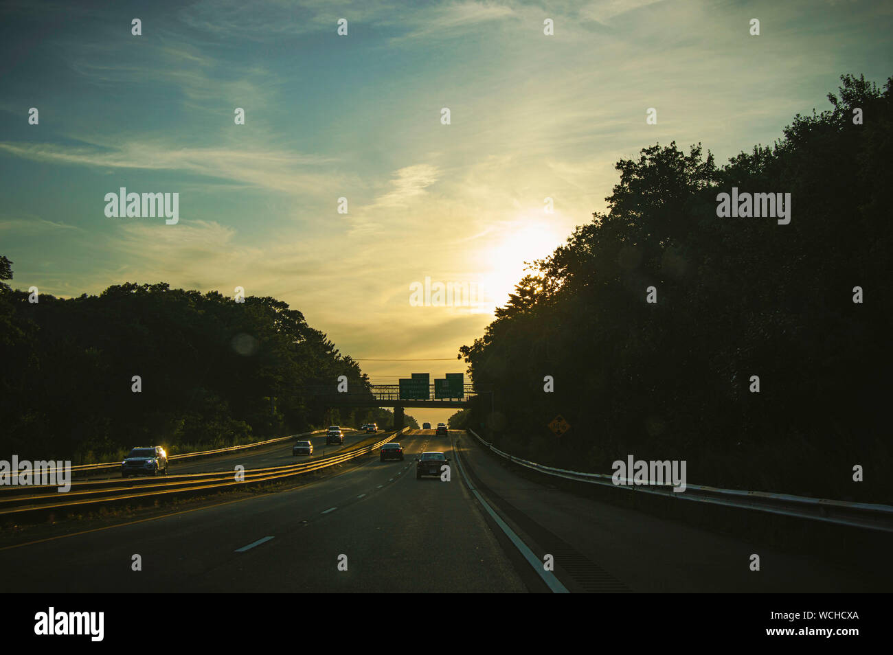 Sun shine on highway hi-res stock photography and images - Alamy