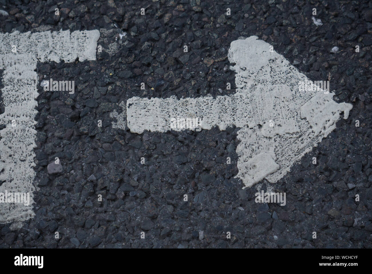 Arrow road marking hi-res stock photography and images - Alamy