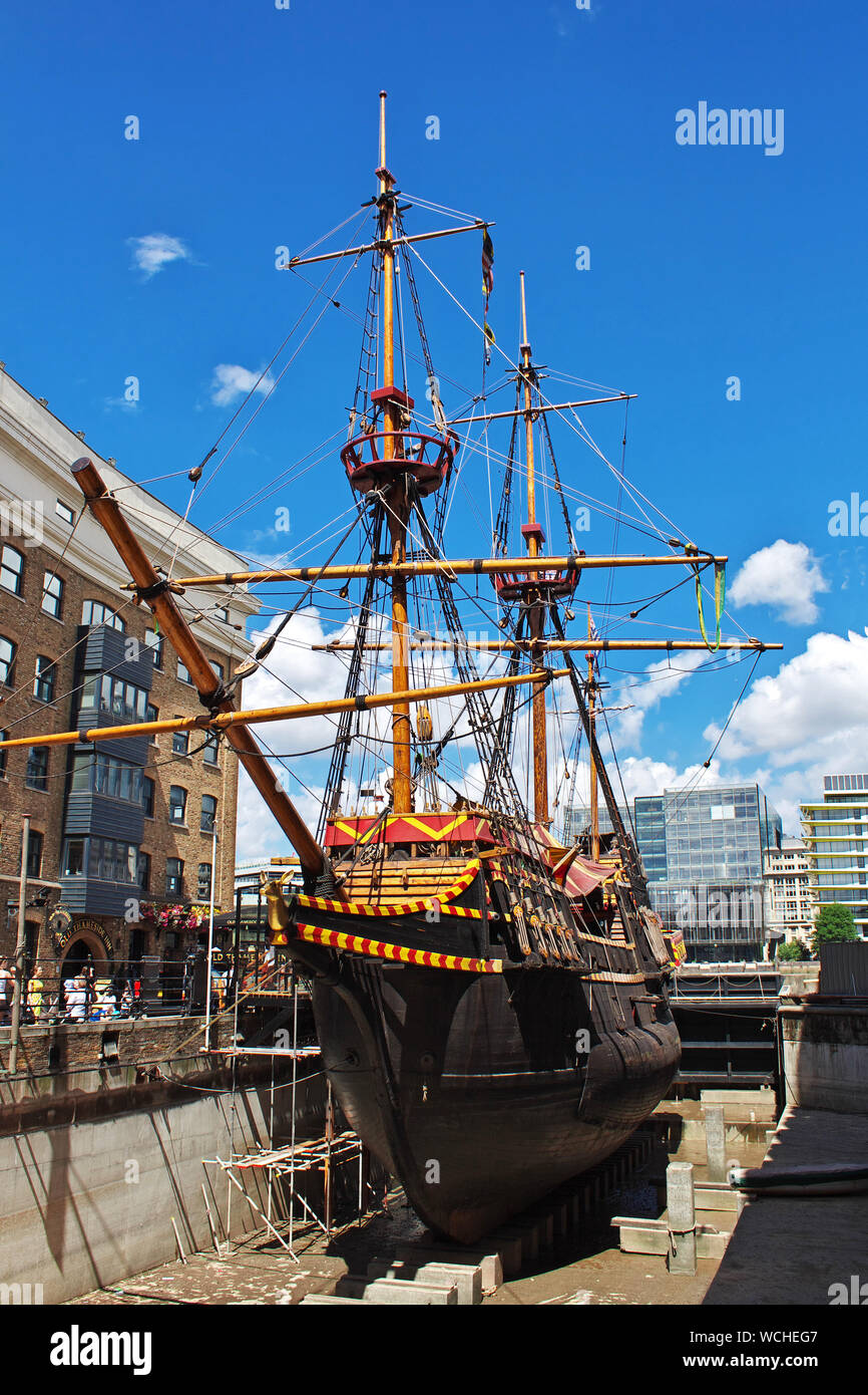 The ship in London city, England Stock Photo - Alamy