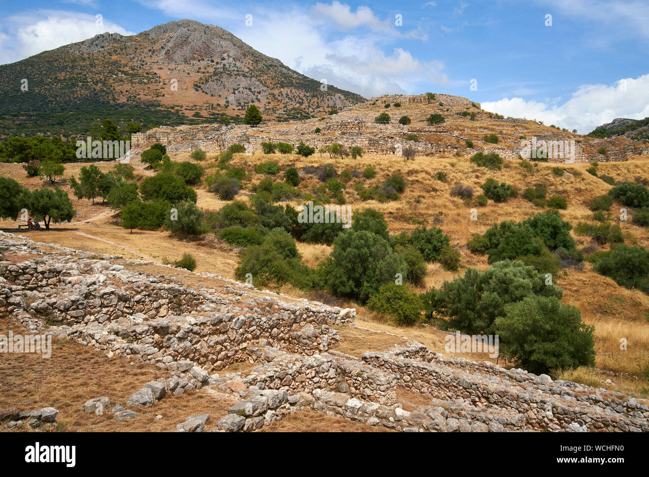 Bronze age citadel of Mycenae in Greece Stock Photo - Alamy