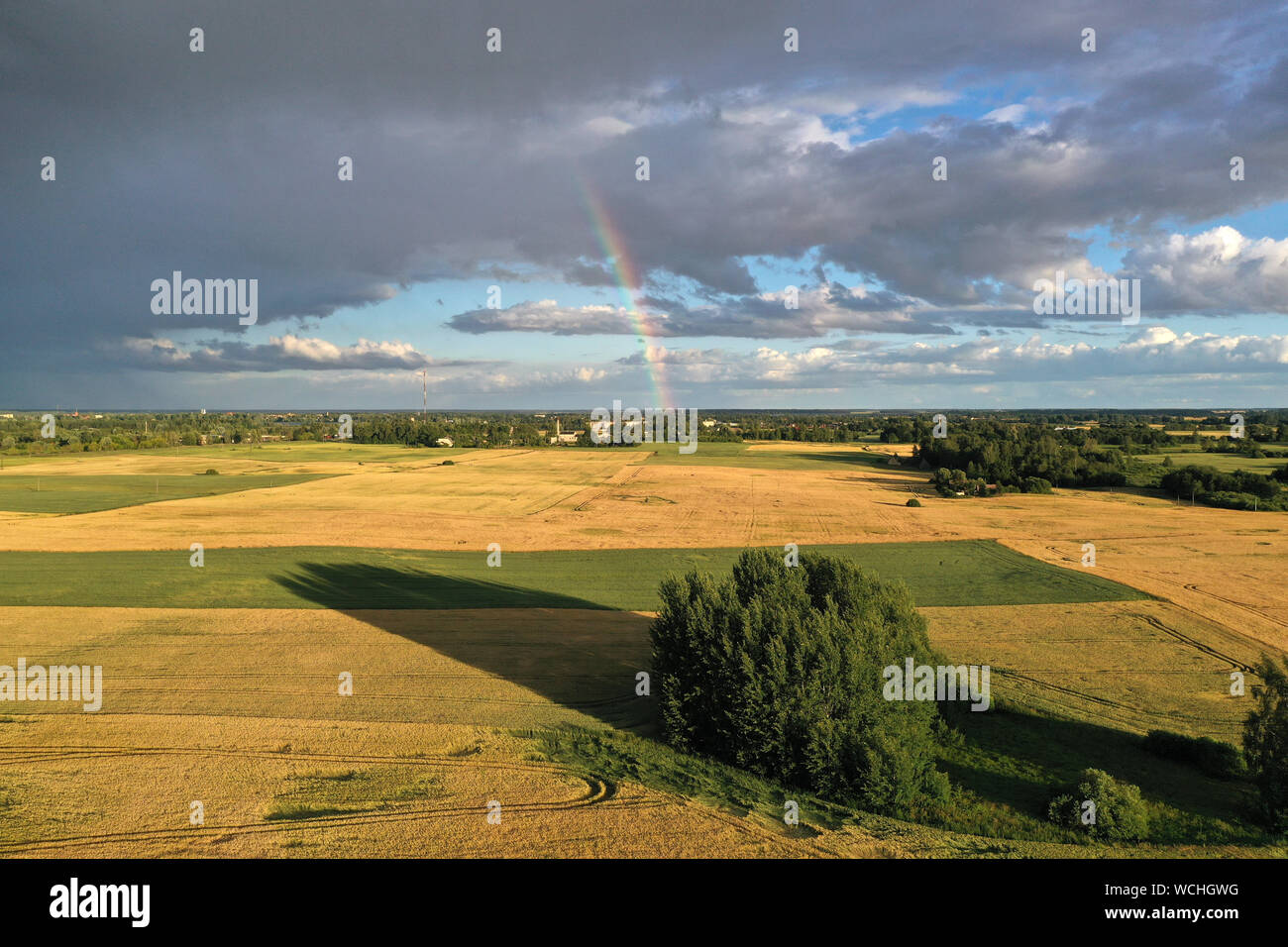 Aerial summer farmland scenery agriculture hi-res stock photography and ...