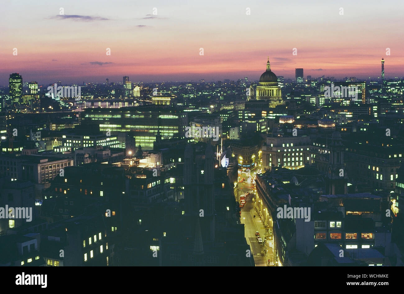 London skyline, England, UK. 1985 Stock Photo - Alamy