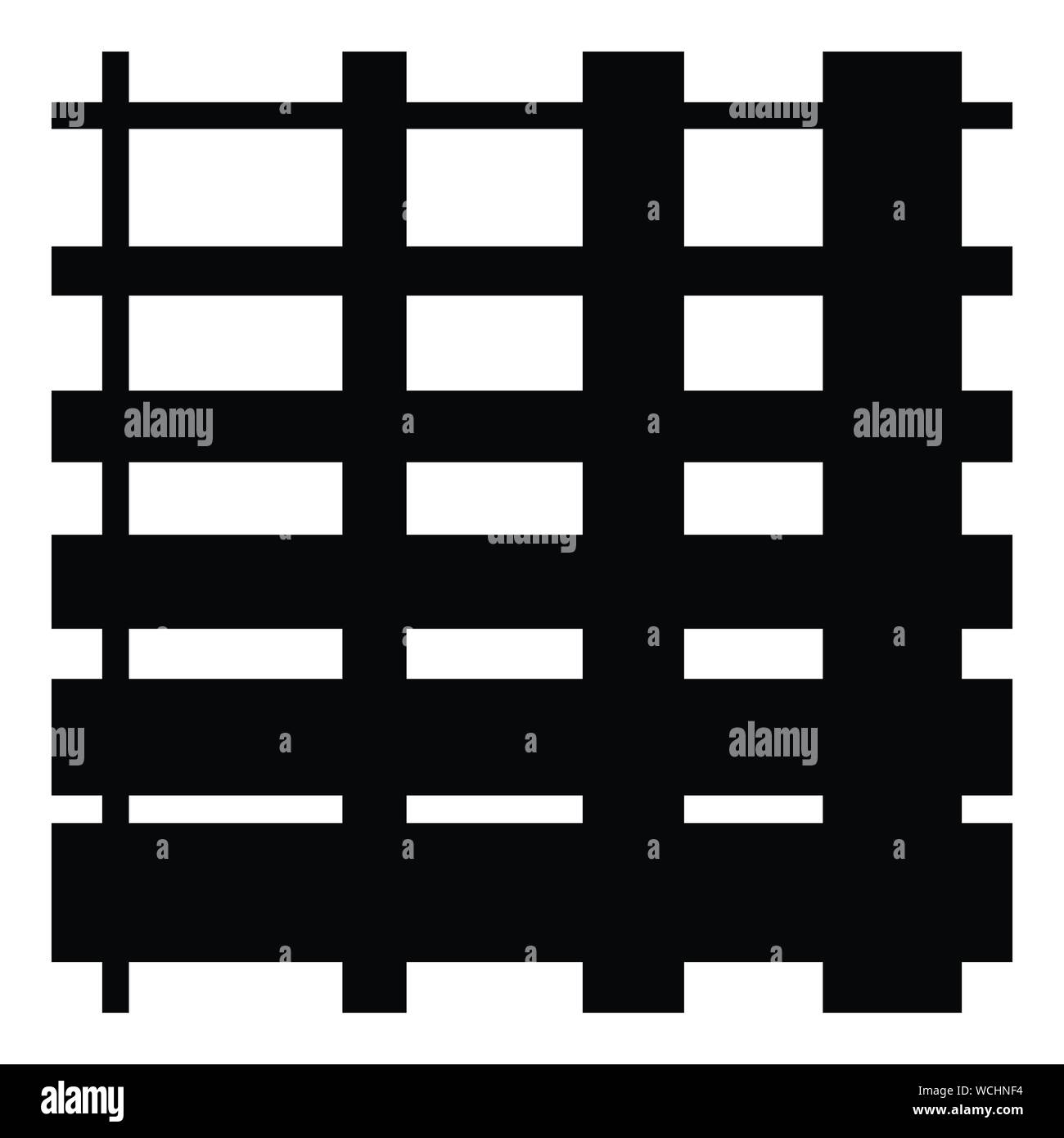 Wooden or timber trellis screen Black and White Stock Photos & Images ...