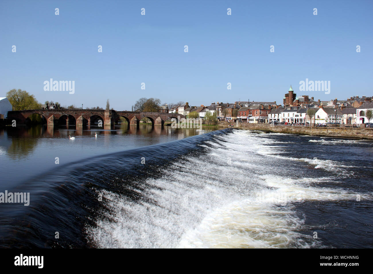 The River Nith and old bridge at Dumfries, Scotland Stock Photo - Alamy