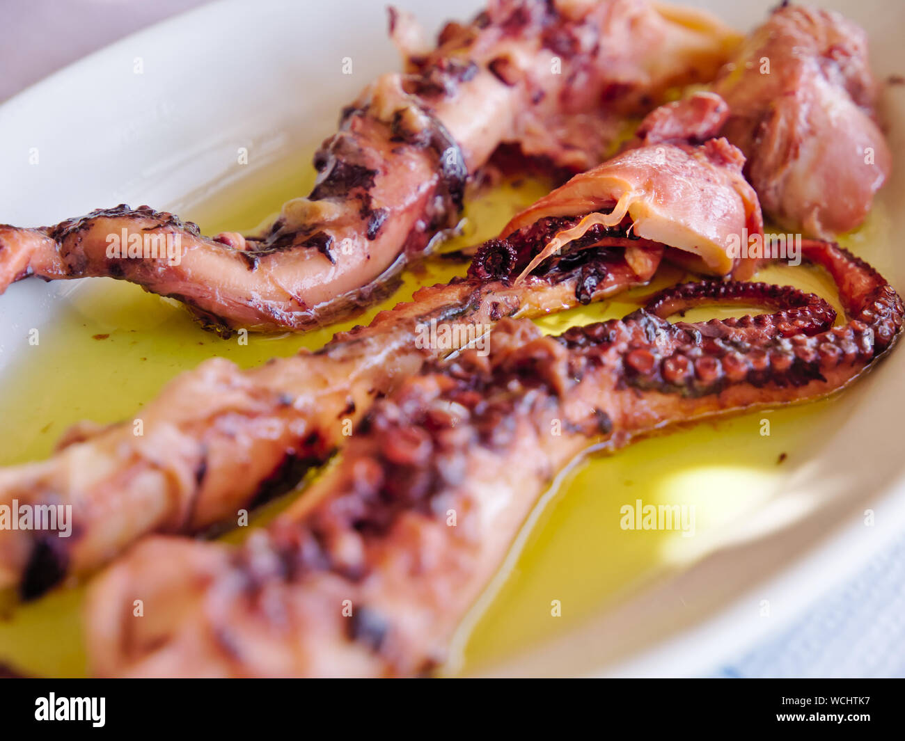 Octopus served hi-res stock photography and images - Alamy