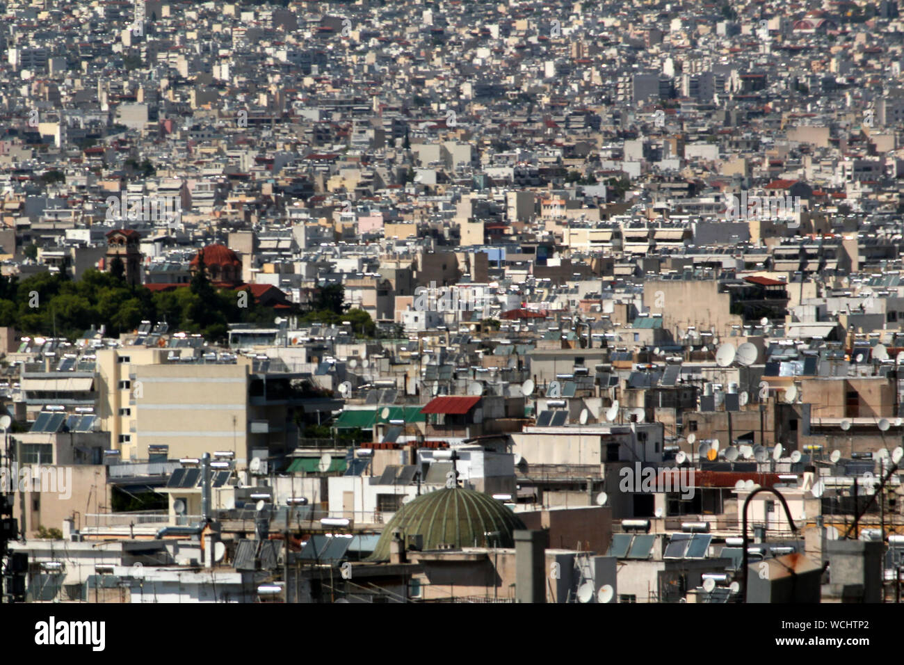 Aerial View Of Cityscape Stock Photo - Alamy