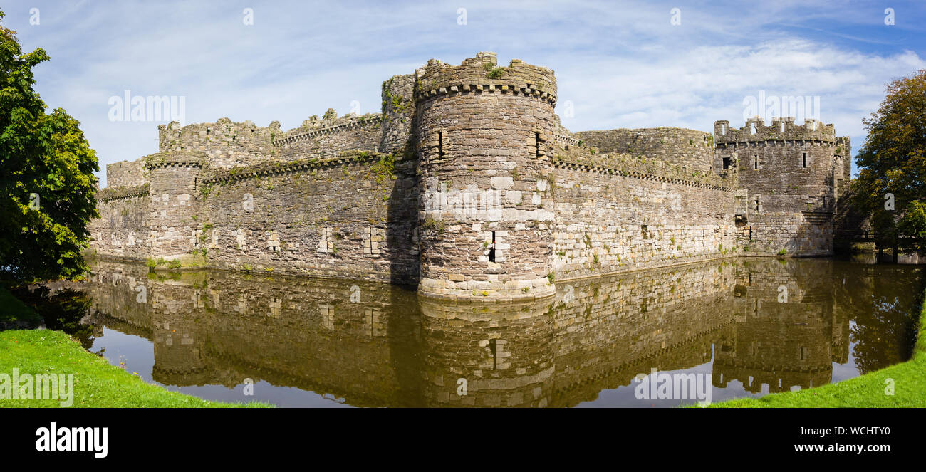 The ruins of Beaumaris Castle built in the 14th century by Edward the ...